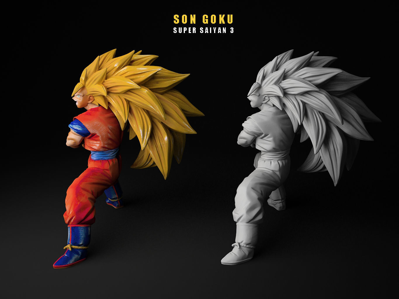 GOKU Super Saiyan3 3D model | CGTrader