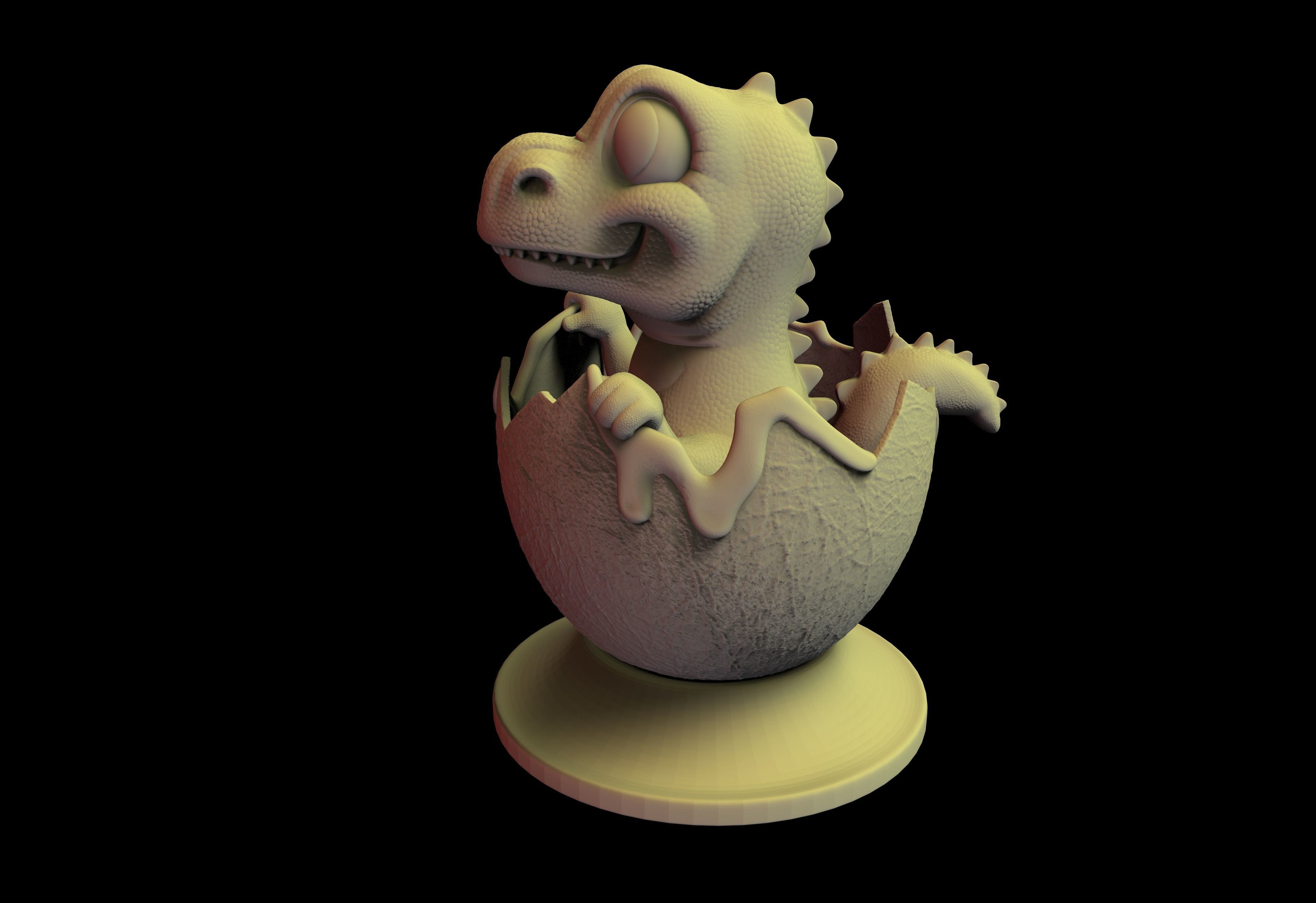 Dino Baby 3D model 3D printable | CGTrader