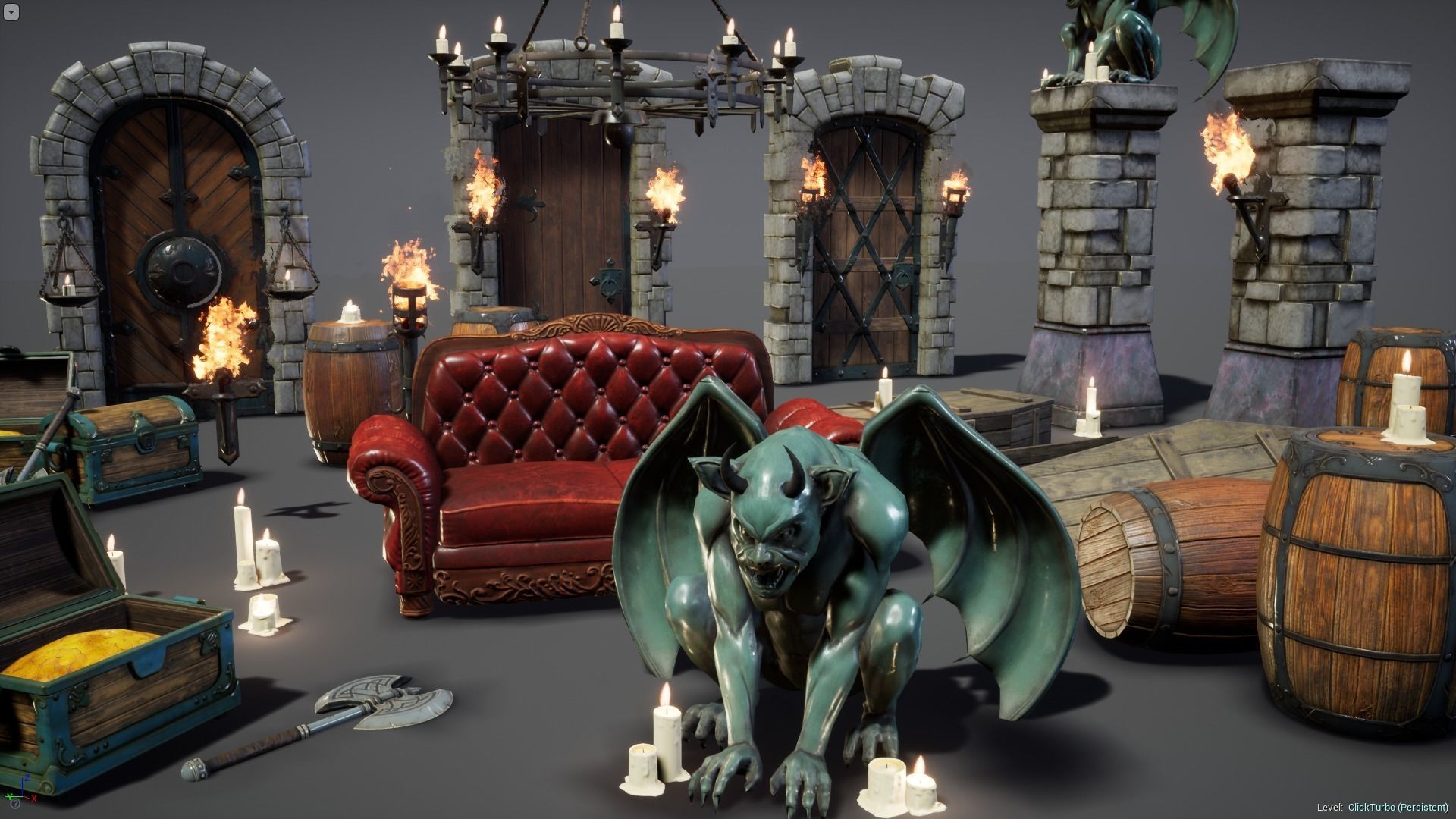 3D model Fantasy Props Interior Pack VR / AR / low-poly | CGTrader