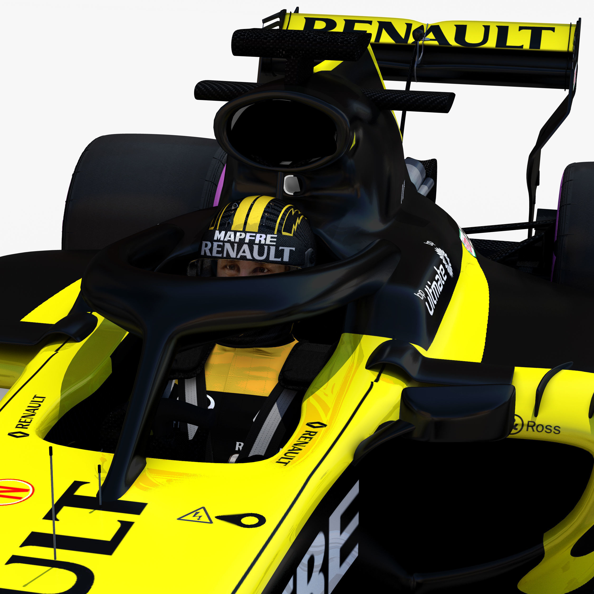3D model Renault Sport F1 RS18 VR / AR / low-poly rigged | CGTrader