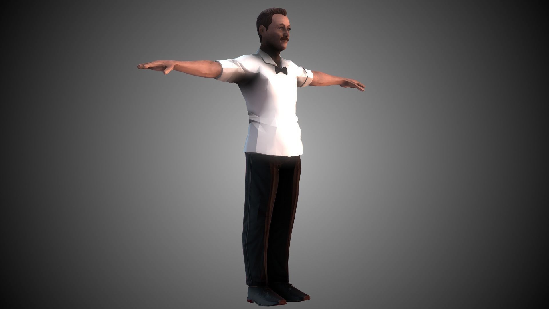 3D model Boxing Referee VR / AR / low-poly rigged animated | CGTrader