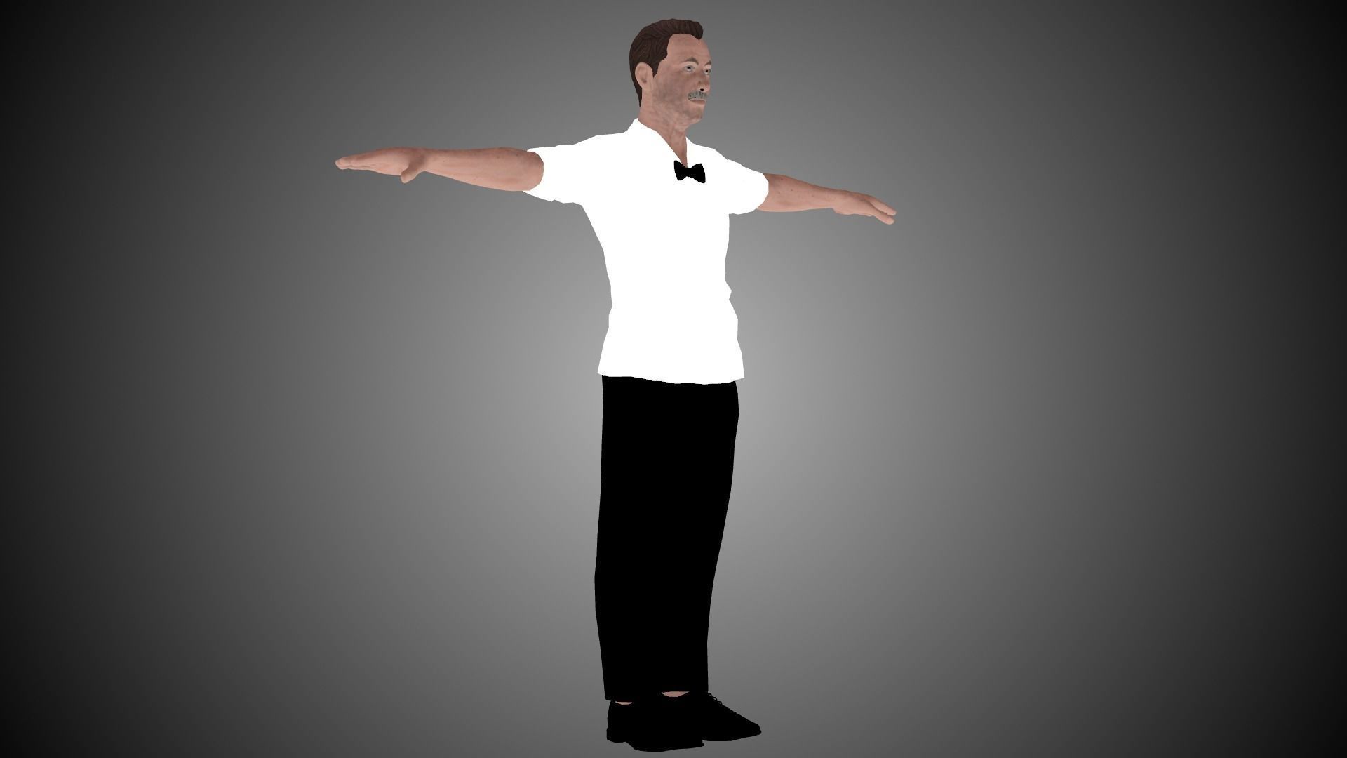 3D model Boxing Referee VR / AR / low-poly rigged animated | CGTrader