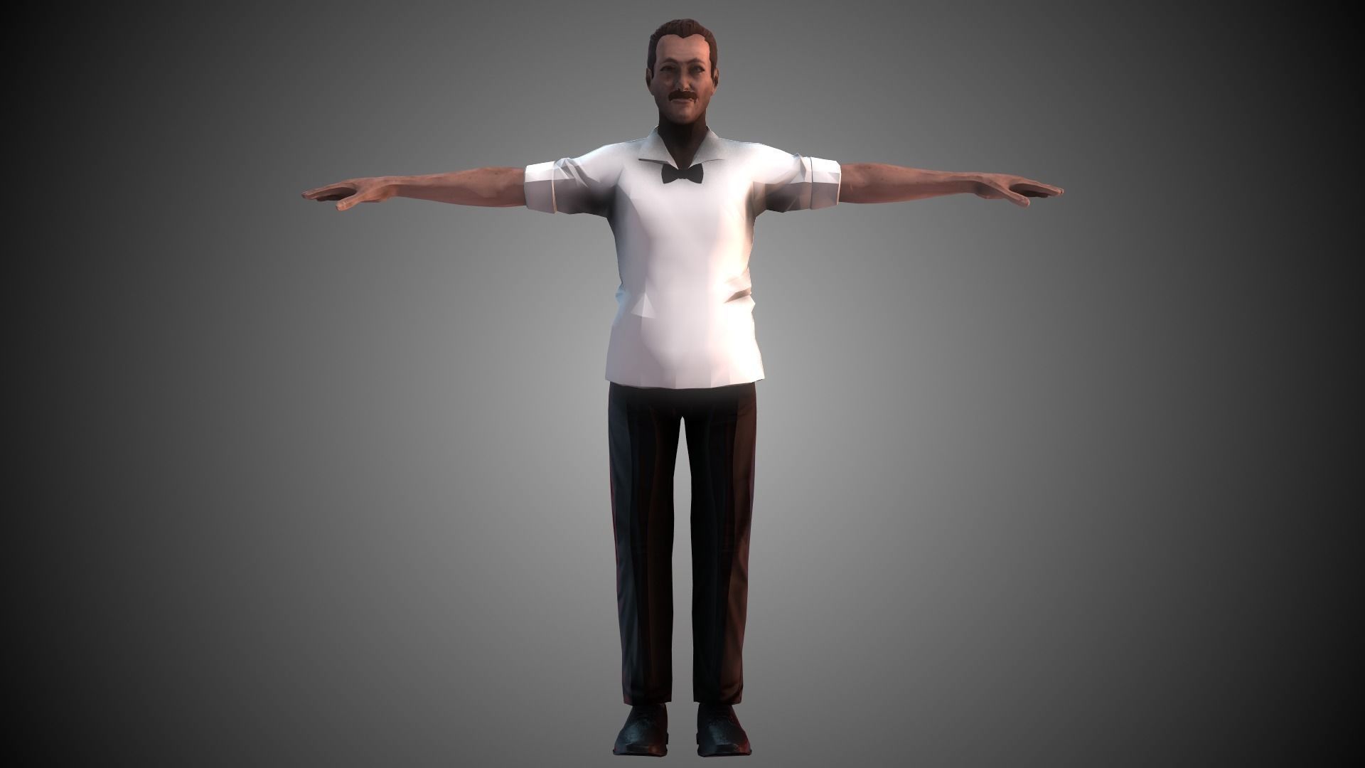 3D model Boxing Referee VR / AR / low-poly rigged animated | CGTrader