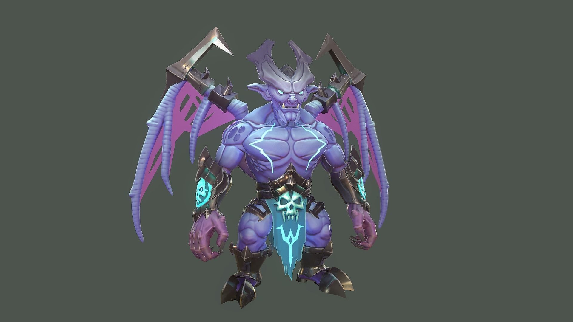 BlueDevil world of warcraft demon free VR / AR / low-poly 3D model ...