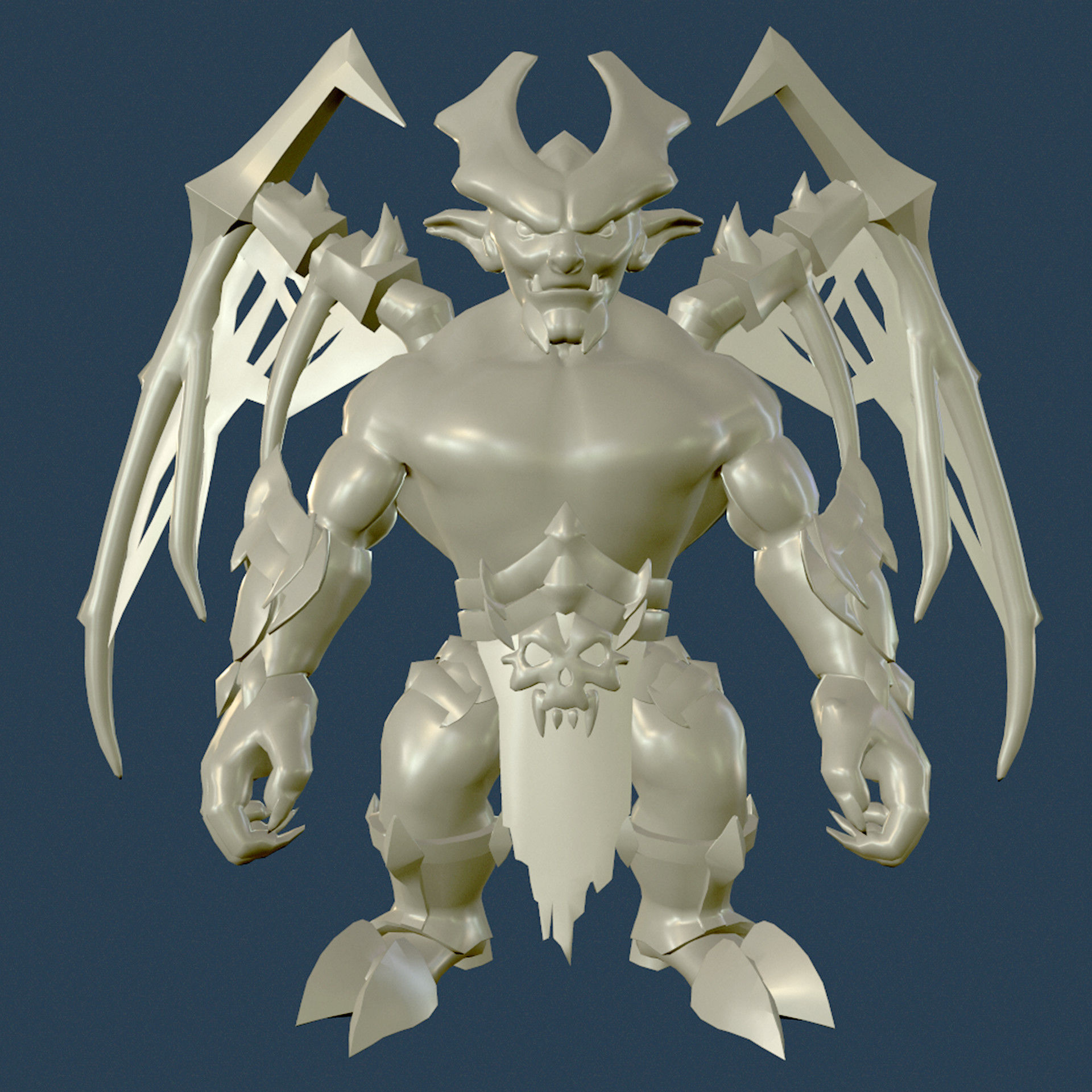 BlueDevil world of warcraft demon free VR / AR / low-poly 3D model ...
