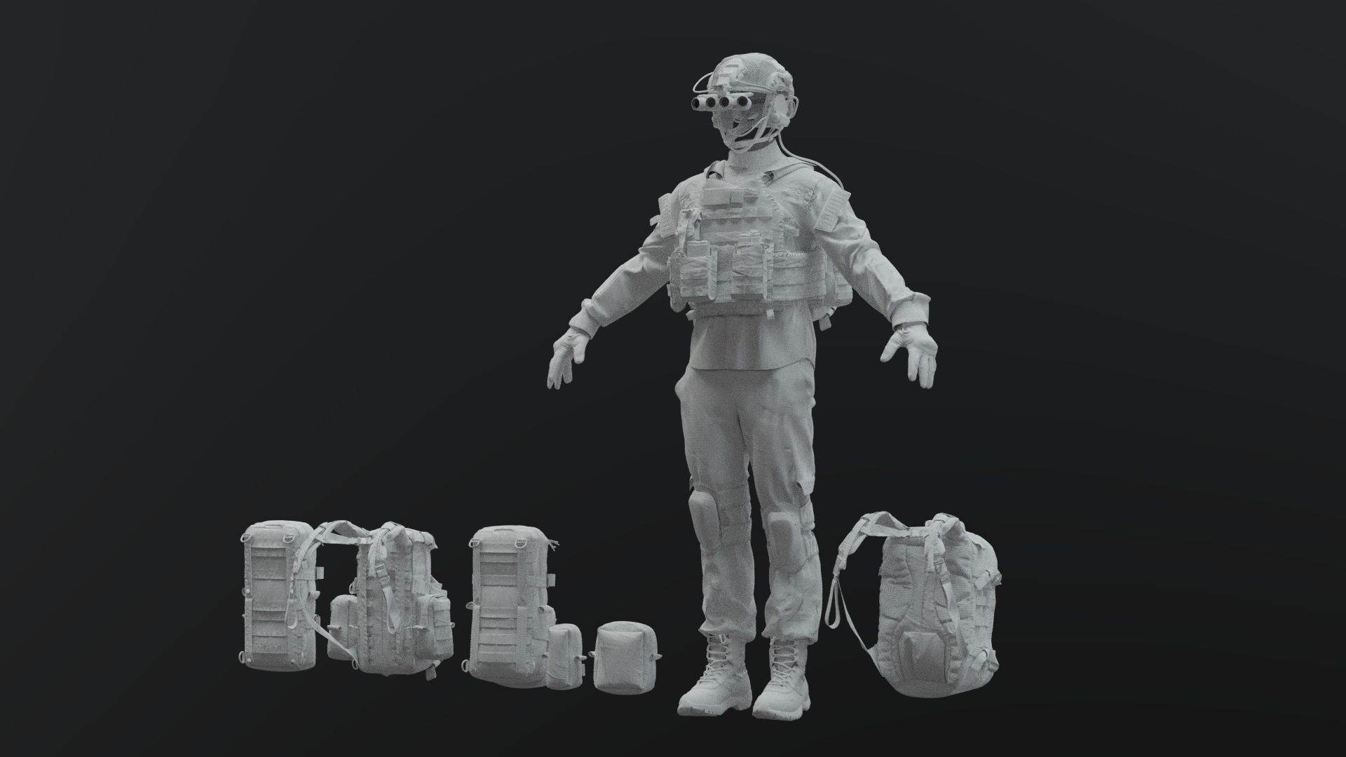 SOLDIER complete Pack 3D model | CGTrader
