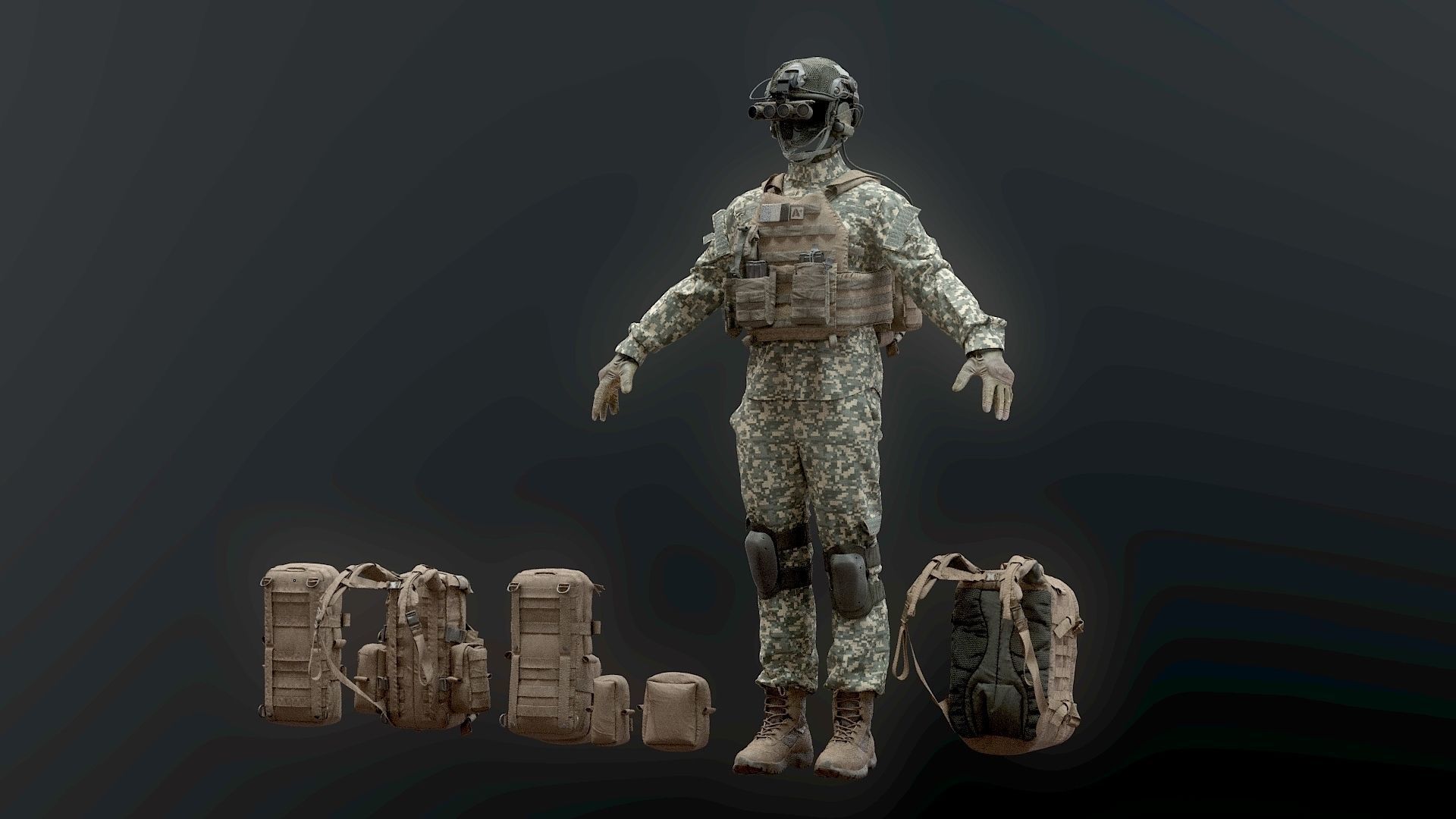 SOLDIER complete Pack 3D model | CGTrader