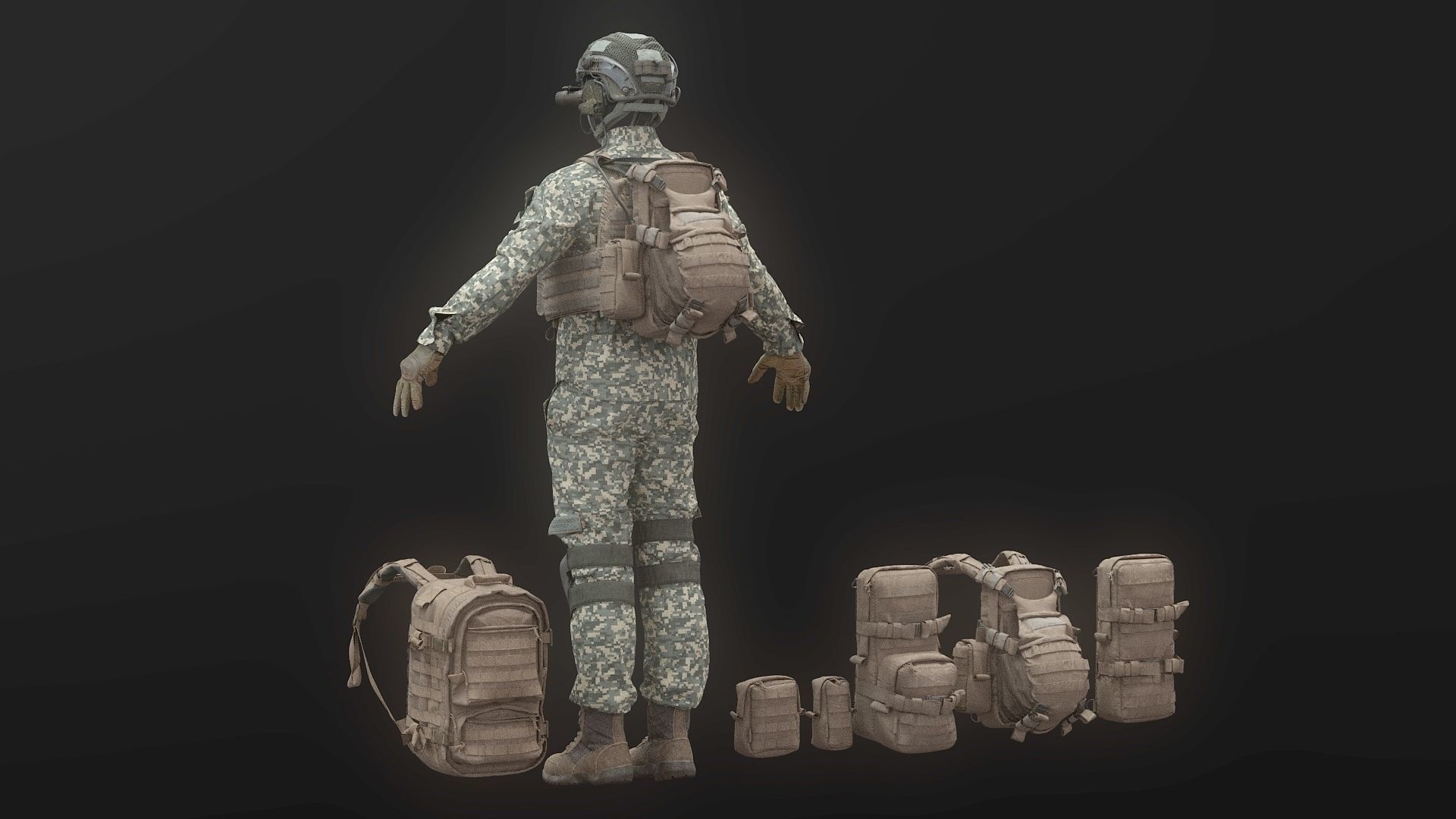 SOLDIER complete Pack 3D model | CGTrader