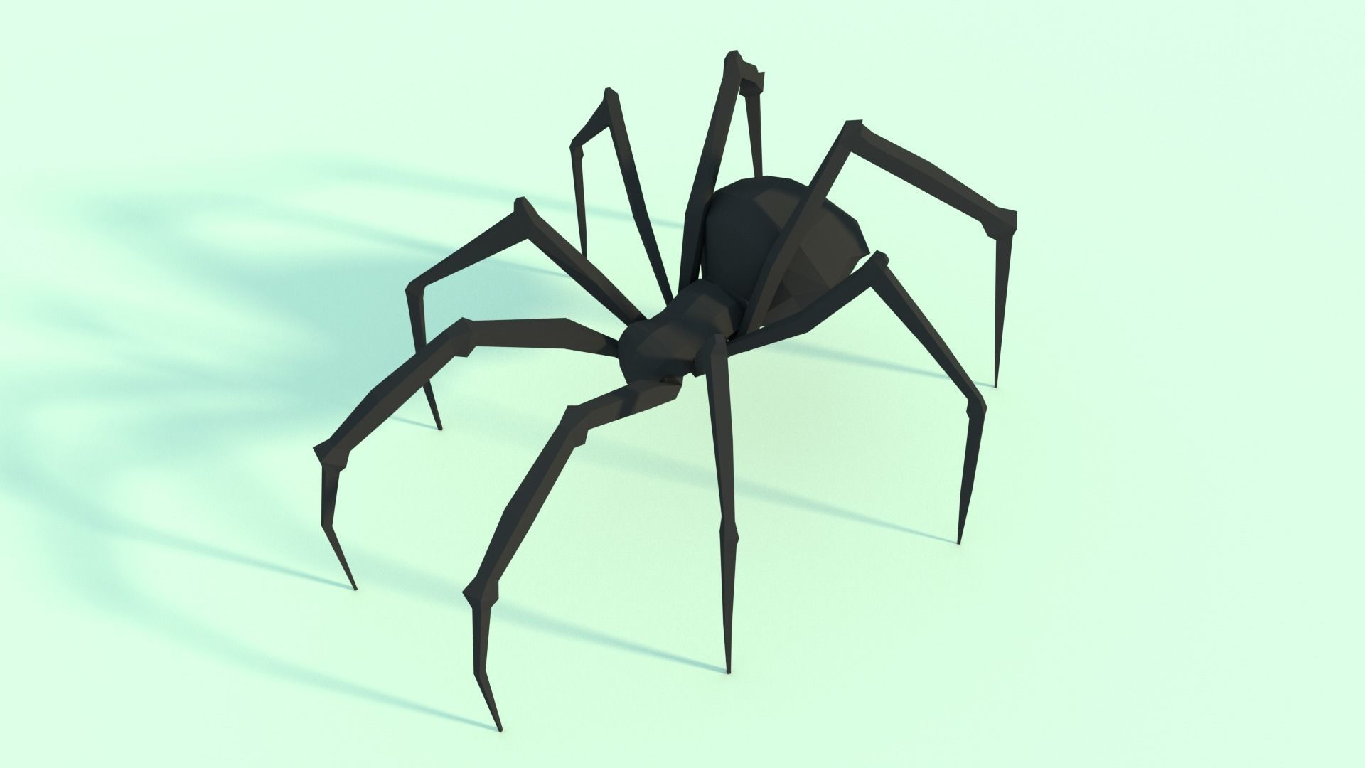 Low Poly Spider Model free VR / AR / low-poly 3D model | CGTrader