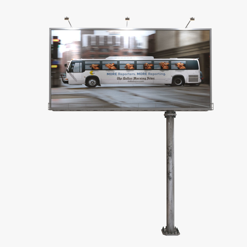 A set of outdoor advertising 3D model | CGTrader