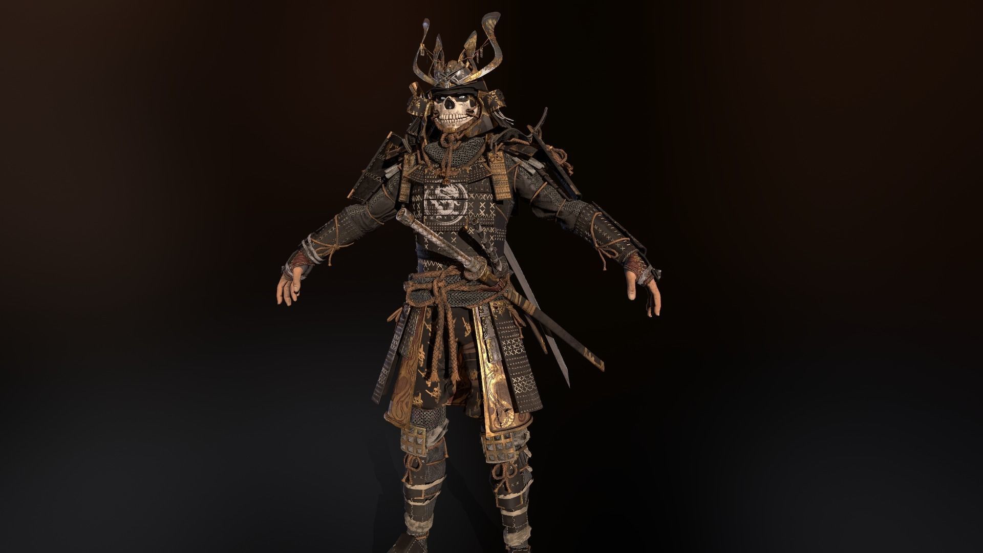 3D model Samurai Remastered VR / AR / low-poly rigged animated | CGTrader