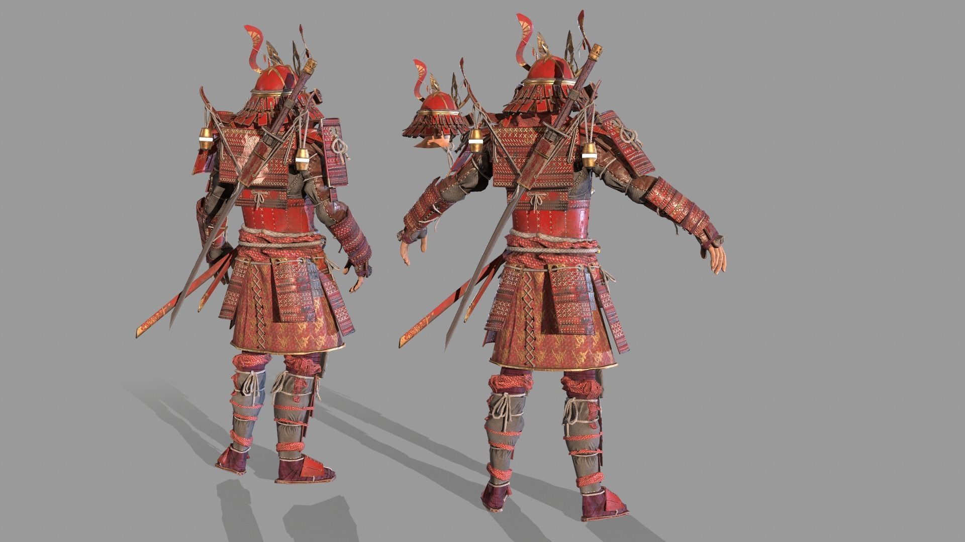 3D model Samurai Remastered VR / AR / low-poly rigged animated | CGTrader
