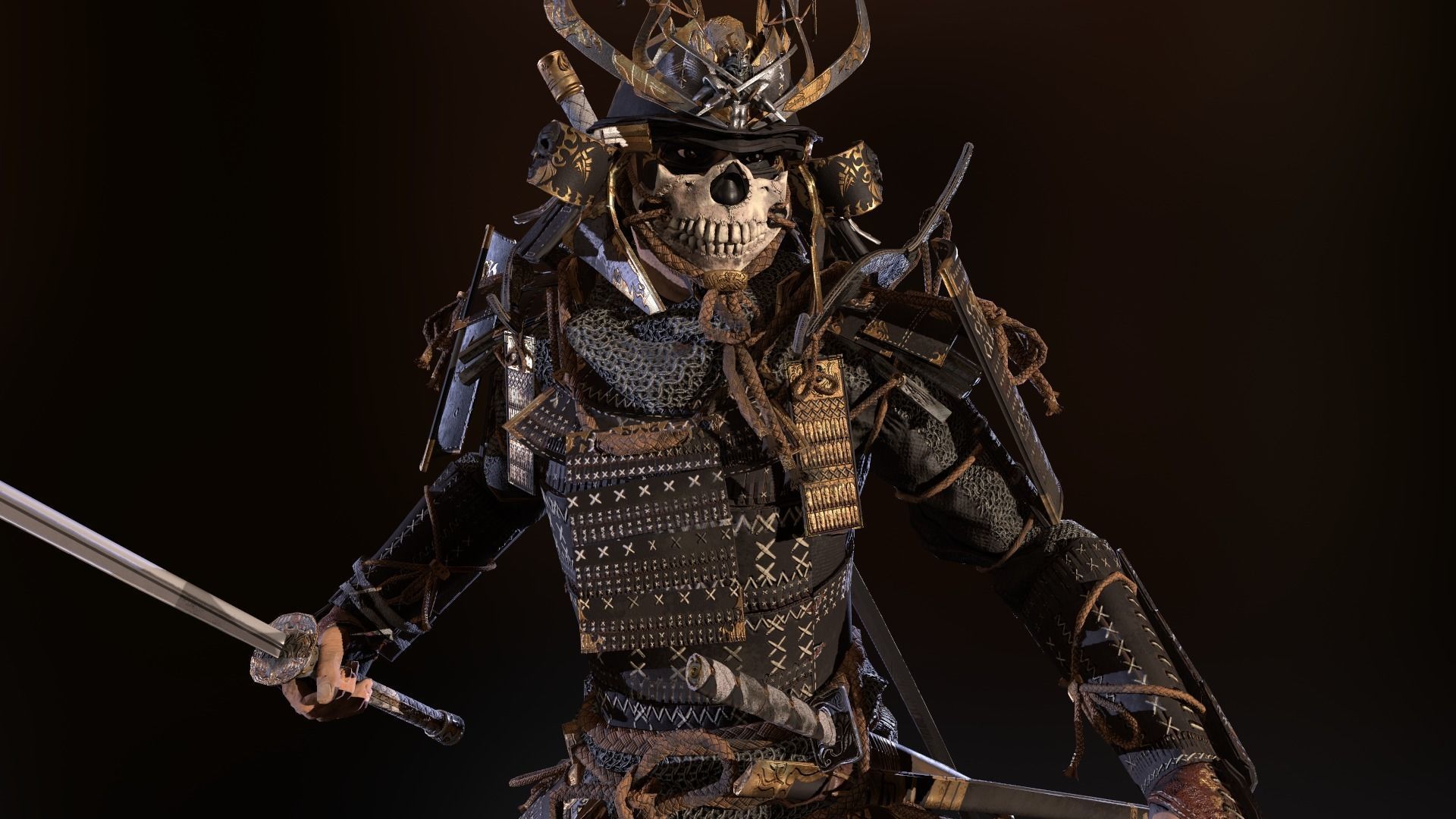 3D model Samurai Remastered VR / AR / low-poly rigged animated | CGTrader