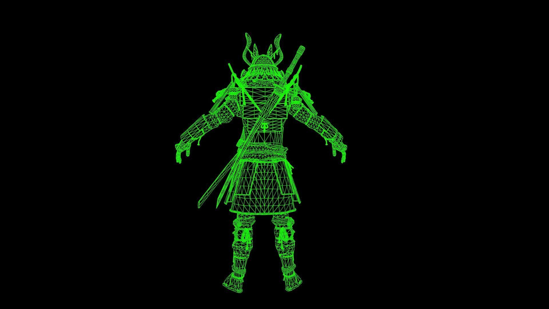 3D model Samurai Remastered VR / AR / low-poly rigged animated | CGTrader