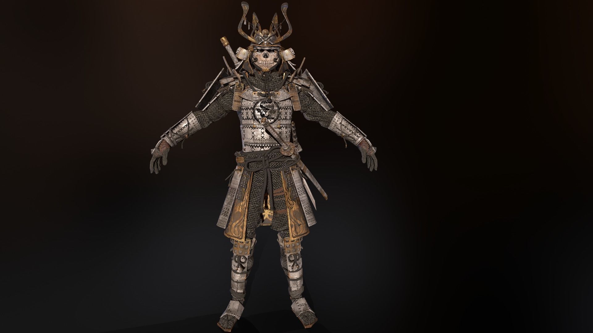 3D model Samurai Remastered VR / AR / low-poly rigged animated | CGTrader