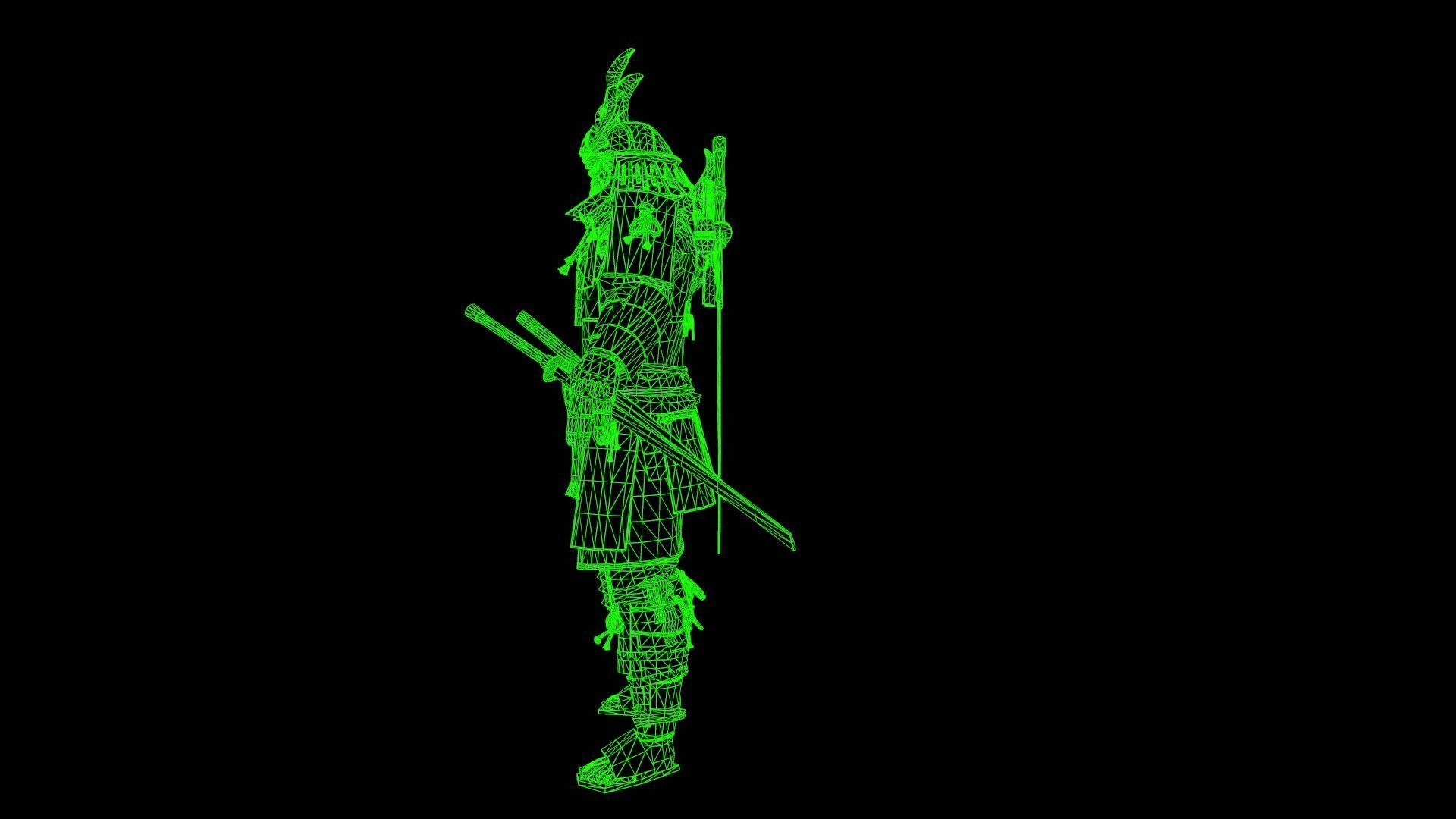 3D model Samurai Remastered VR / AR / low-poly rigged animated | CGTrader