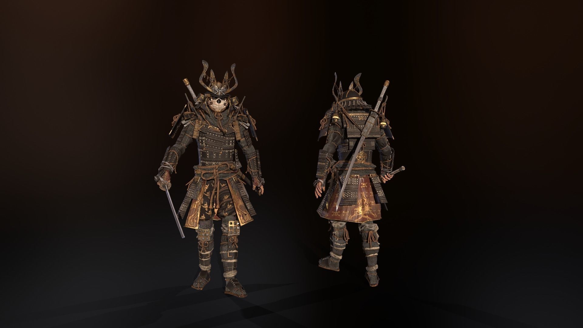 3D model Samurai Remastered VR / AR / low-poly rigged animated | CGTrader