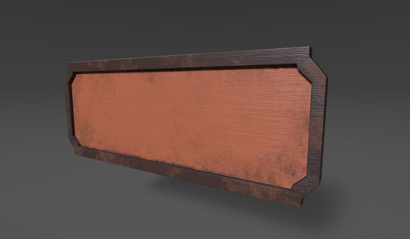 3D model WOODEN SIGNBOARD VR / AR / low-poly | CGTrader