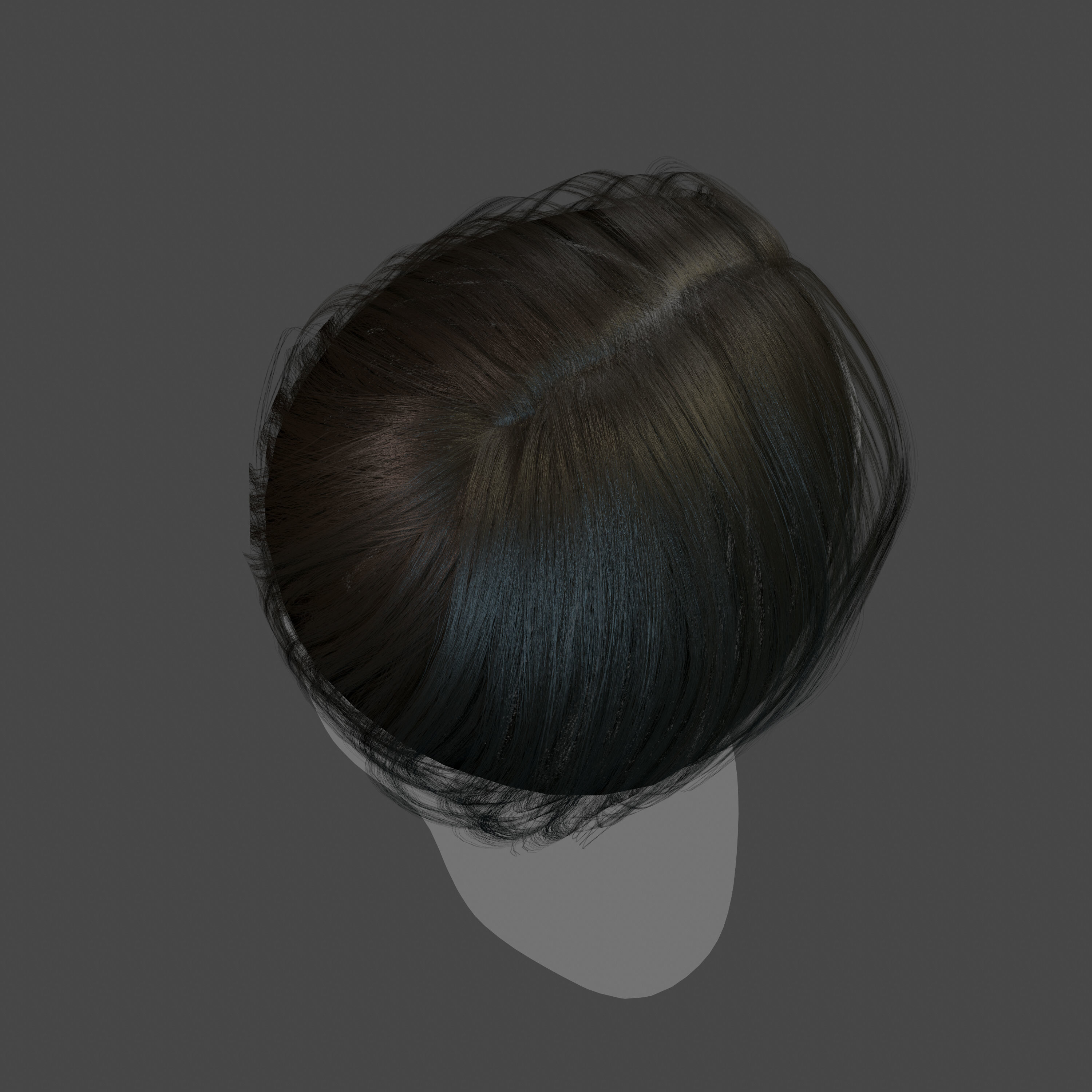 game hair 3D model | CGTrader