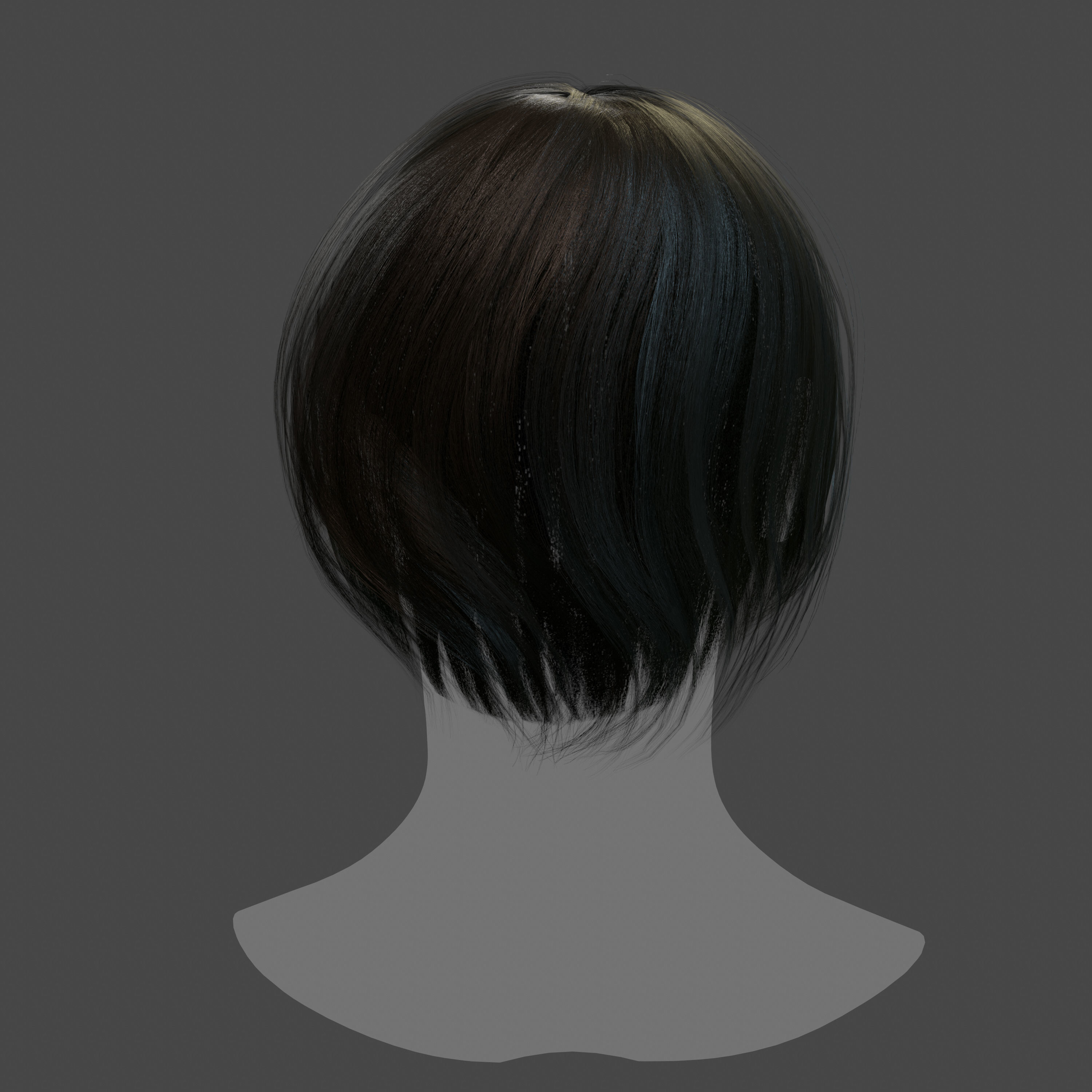 game hair 3D model | CGTrader
