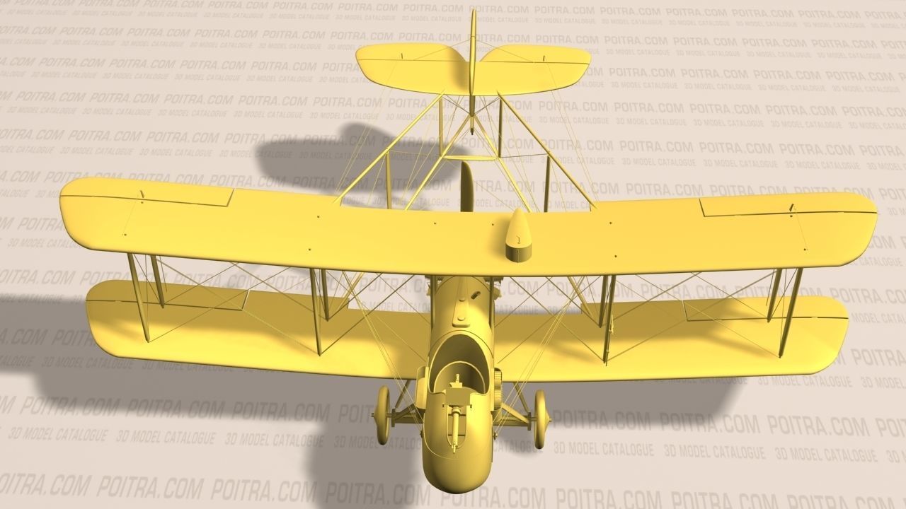 De Havilland DH 2 Fighter Aircraft - WWI - 1916 - Lt DH Geary - 3D ...