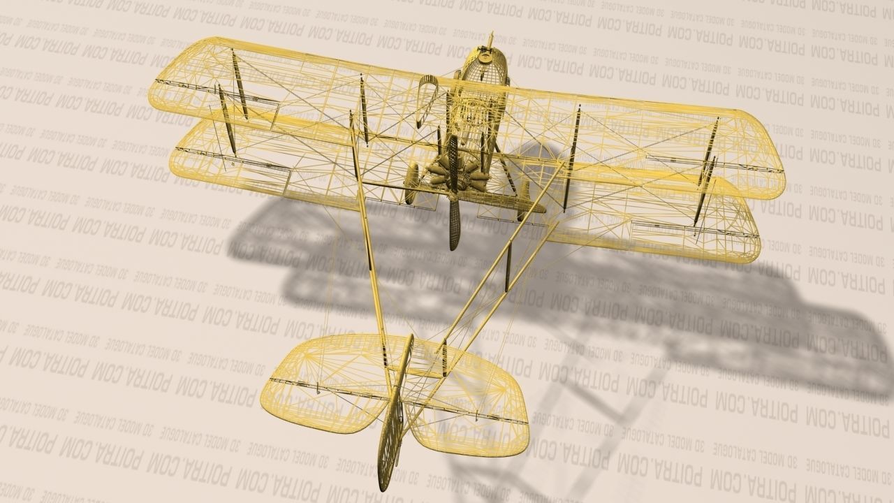 De Havilland DH 2 Fighter Aircraft - WWI - 1916 - Lt DH Geary - 3D ...