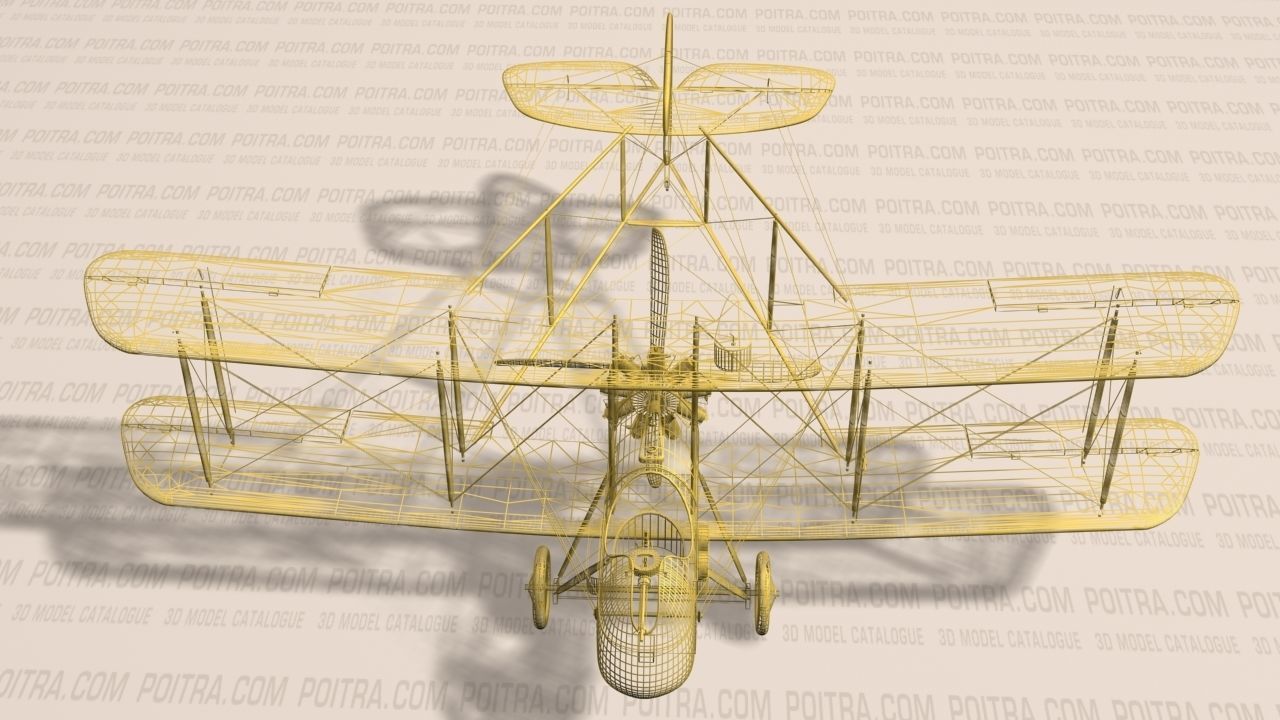 De Havilland DH 2 Fighter Aircraft - WWI - 1916 - Lt DH Geary - 3D ...