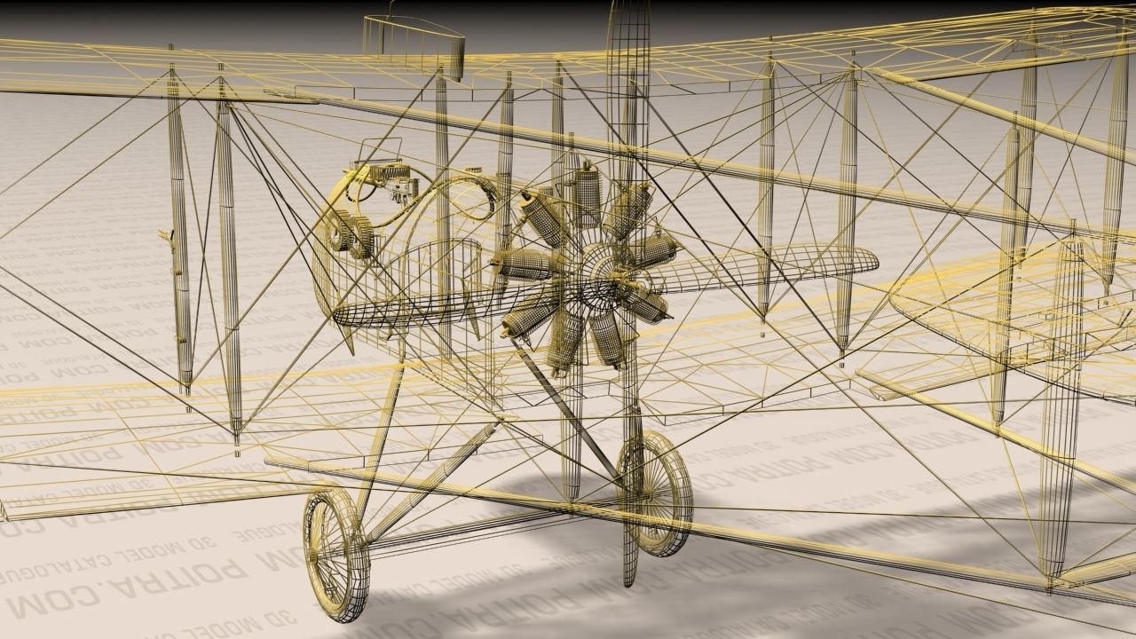 De Havilland DH 2 Fighter Aircraft - WWI - 1916 - Lt DH Geary - 3D ...