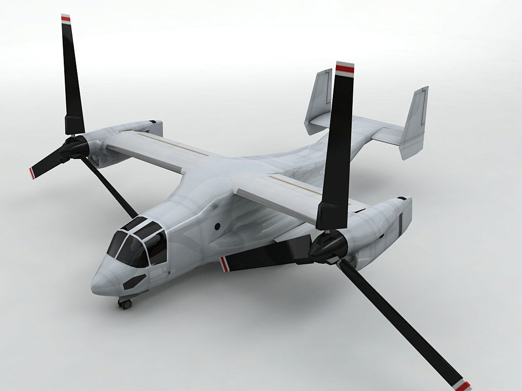 3D model V22 Osprey Helicopter VR / AR / low-poly | CGTrader