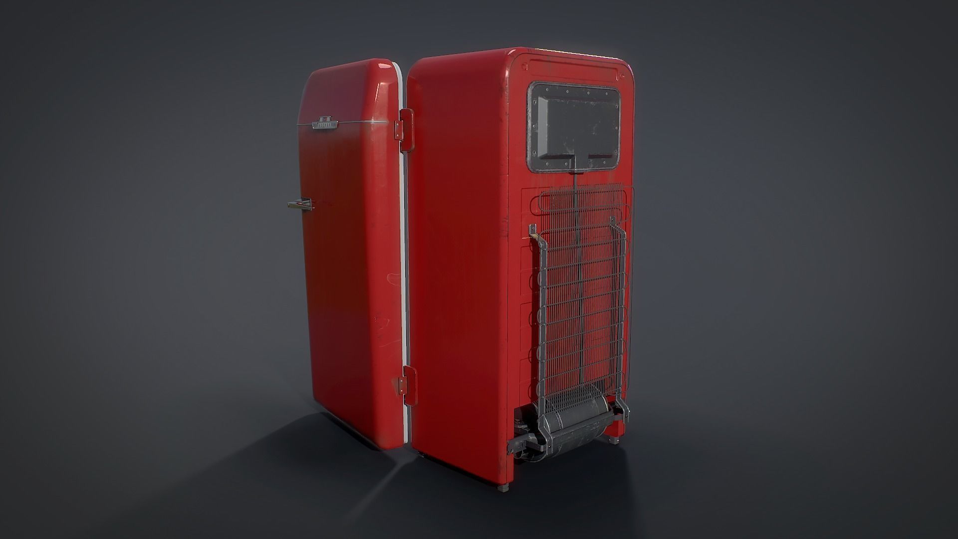 3D model Vintage Soviet Fridge - ZIL Moskva VR / AR / low-poly | CGTrader