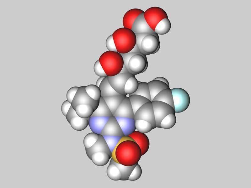 Collection of statin drug molecules 3D model | CGTrader