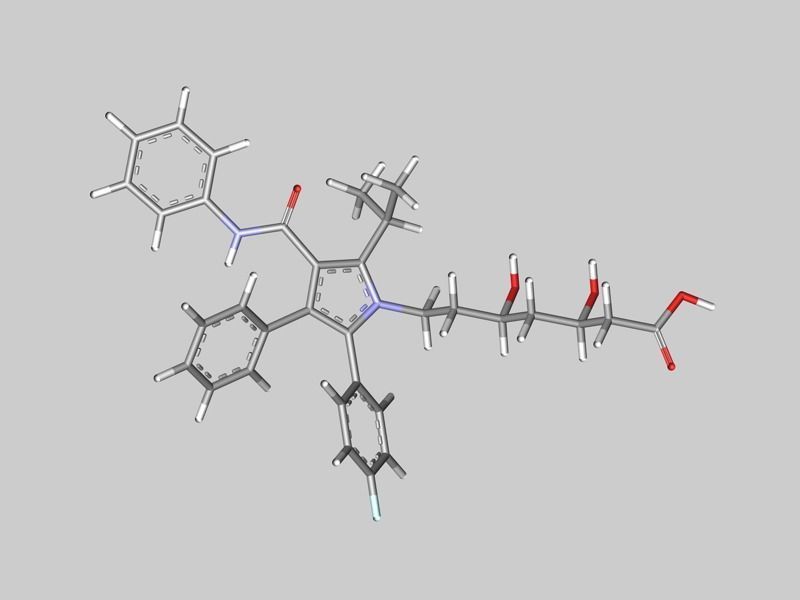 Collection of statin drug molecules 3D model | CGTrader