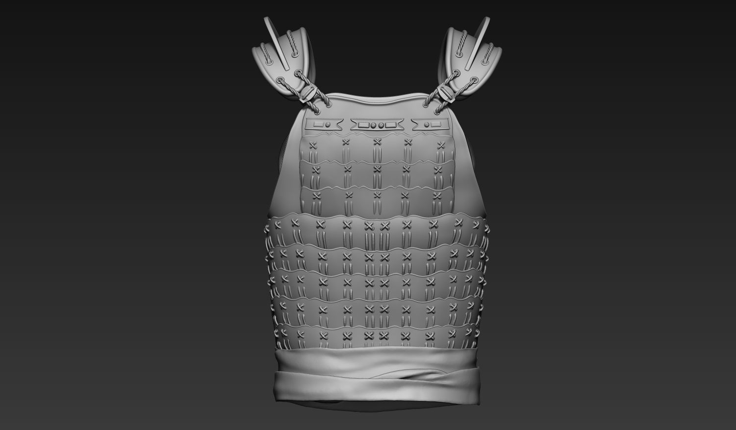 Samurai Torso Armor 3D model | CGTrader