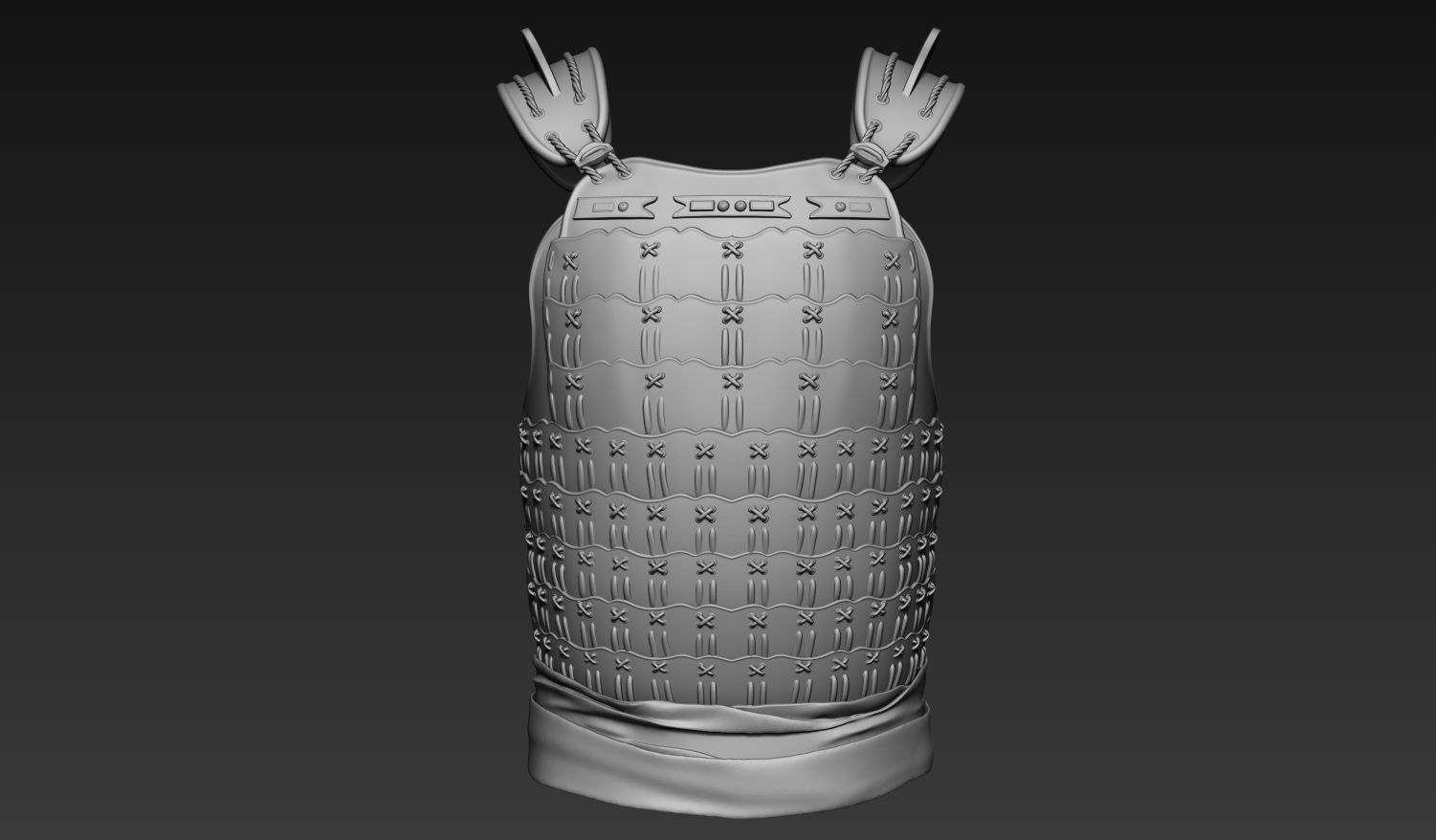 Samurai Torso Armor 3D model | CGTrader