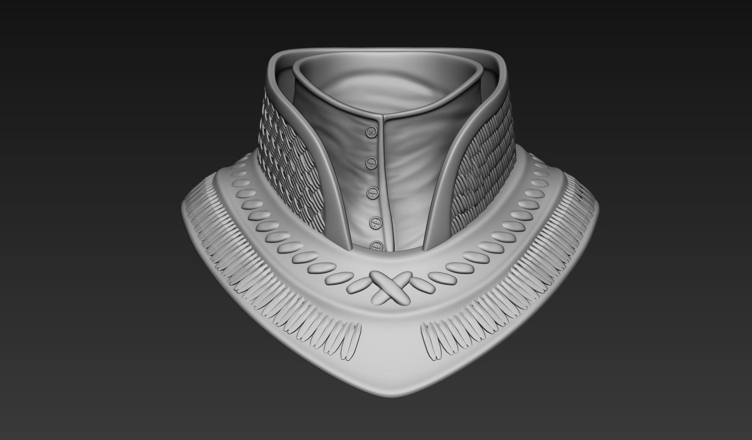 Samurai Neck Armor 3D model | CGTrader