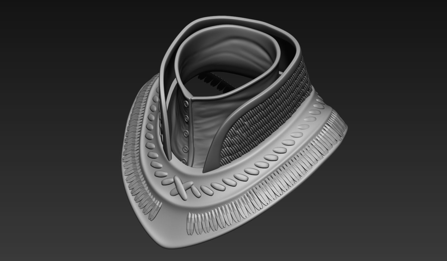 Samurai Neck Armor 3D model | CGTrader