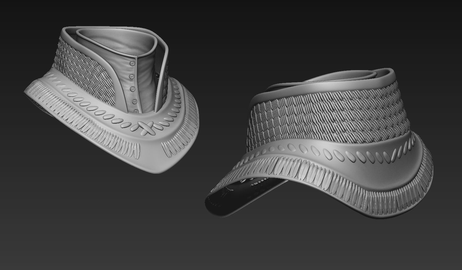 Samurai Neck Armor 3D model | CGTrader