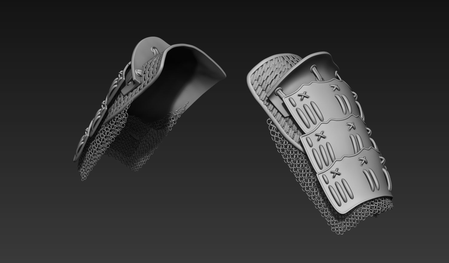 Samurai Shoulder Armor 3D model | CGTrader