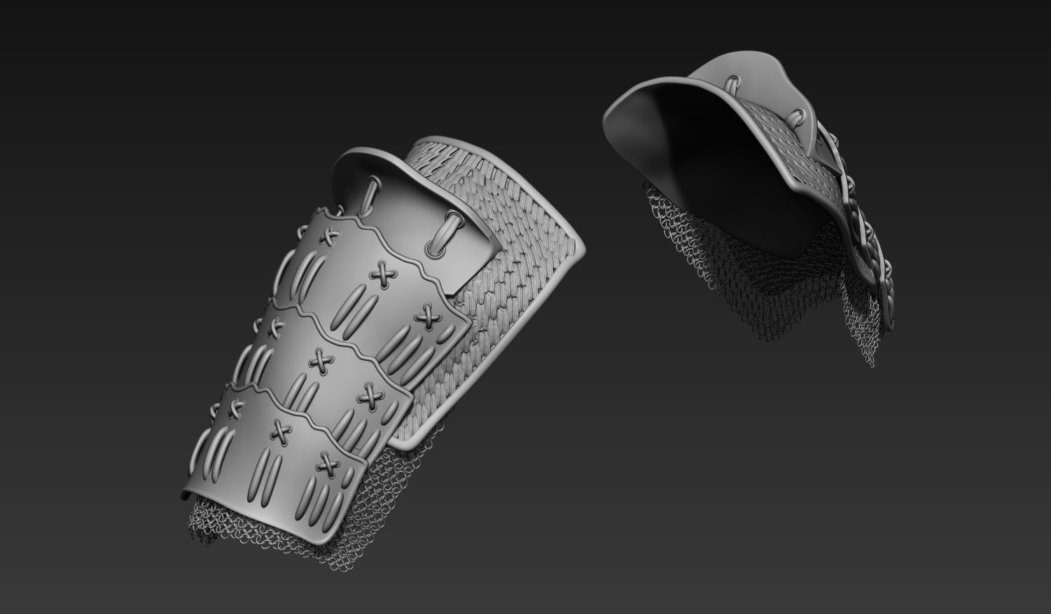 Samurai Shoulder Armor 3D model | CGTrader
