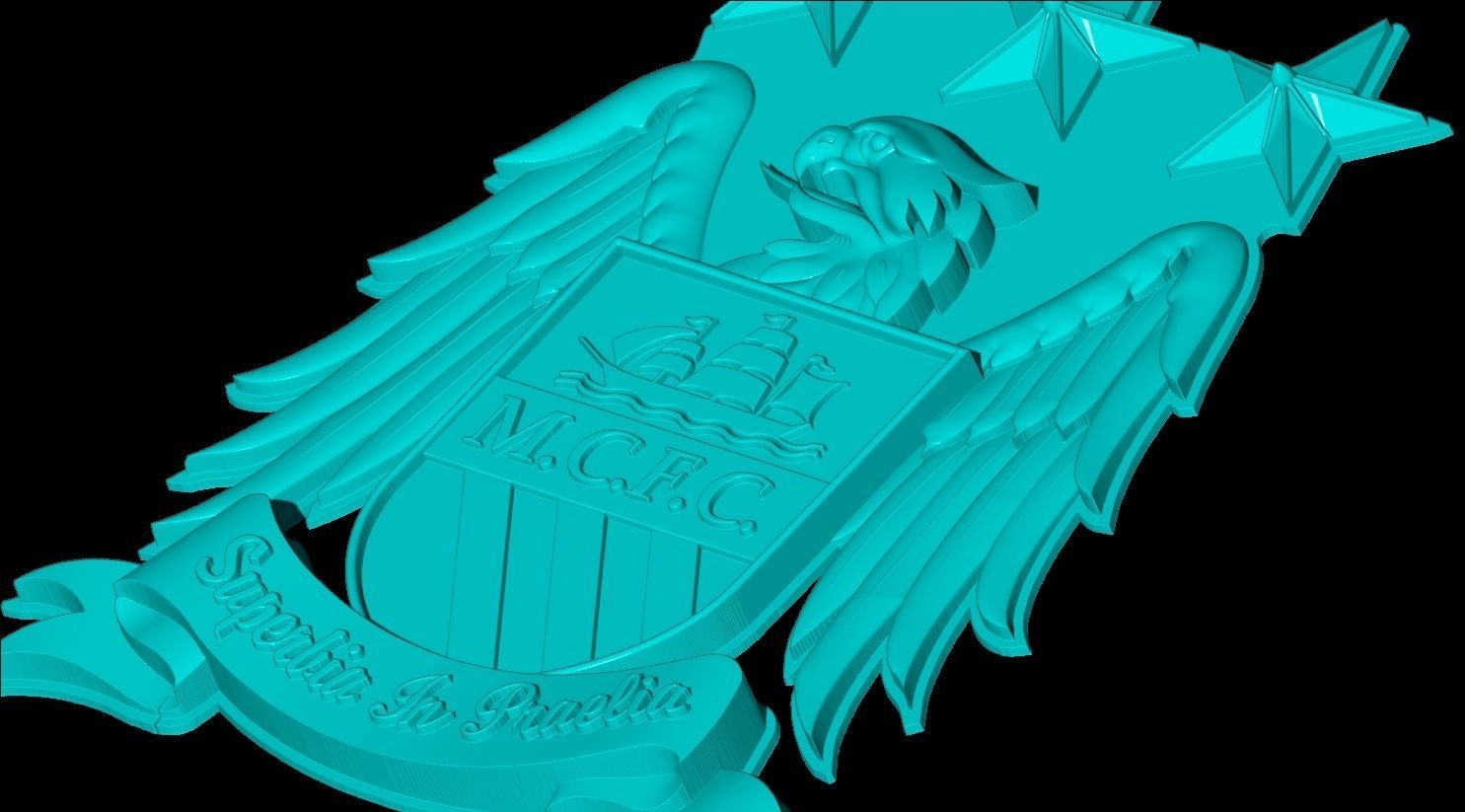 Manchester City Football Club 3D Logo 3D model 3D printable | CGTrader