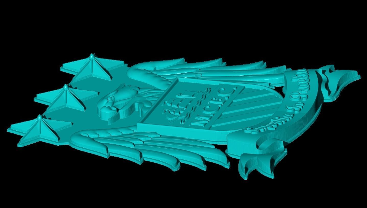 Manchester City Football Club 3D Logo 3D model 3D printable | CGTrader
