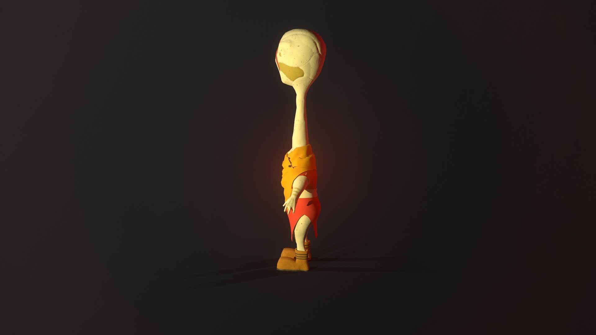 3D model Alien Monk VR / AR / low-poly | CGTrader