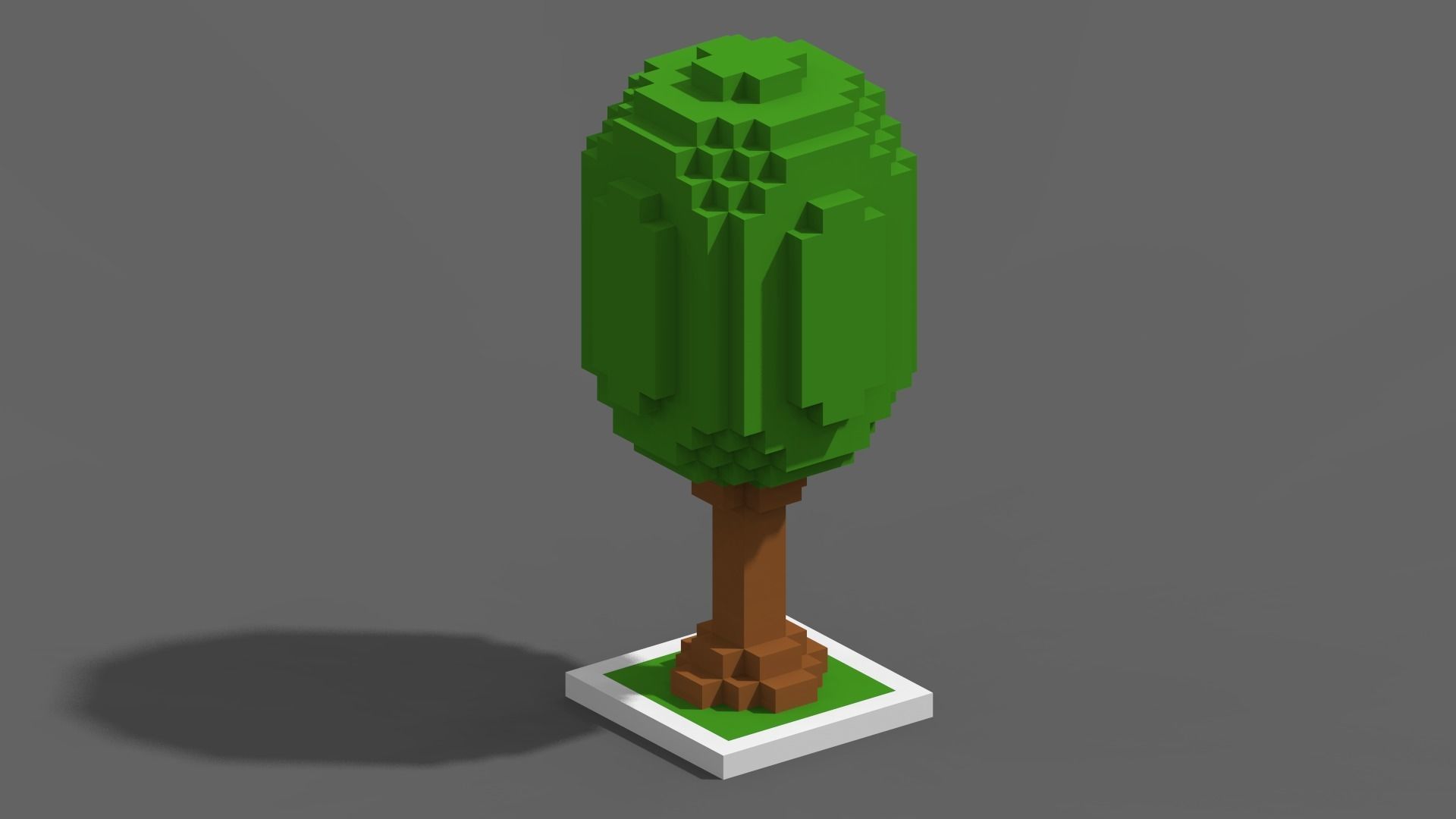 3D model Tree Voxel - 2 VR / AR / low-poly | CGTrader