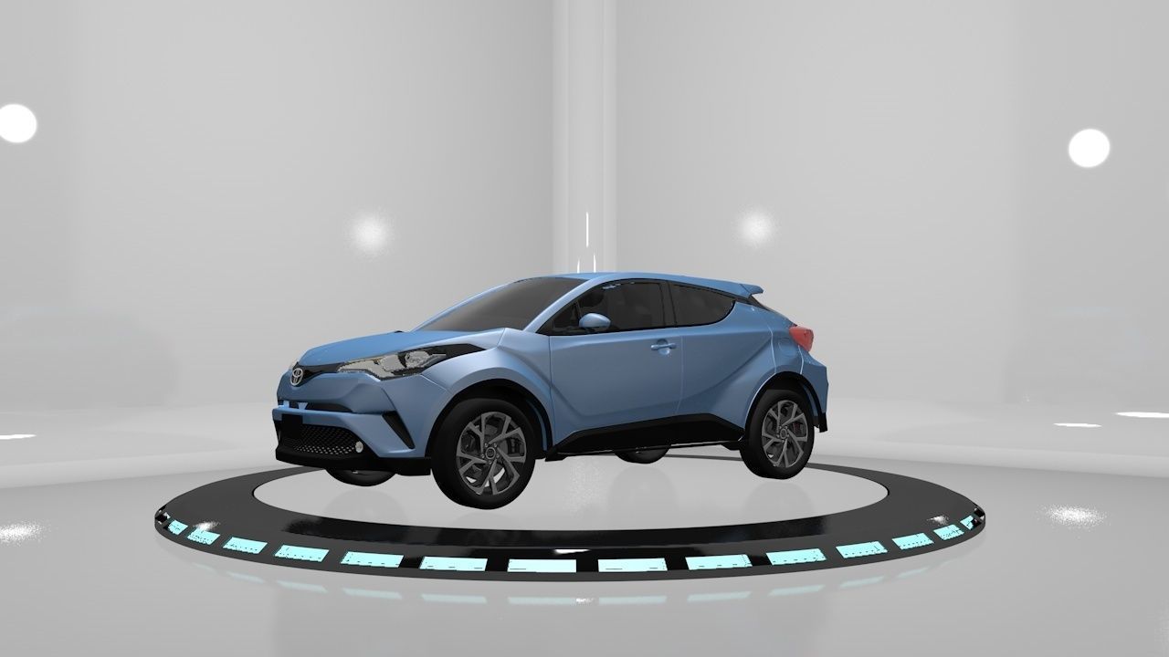 Car Platform Round 3D model | CGTrader