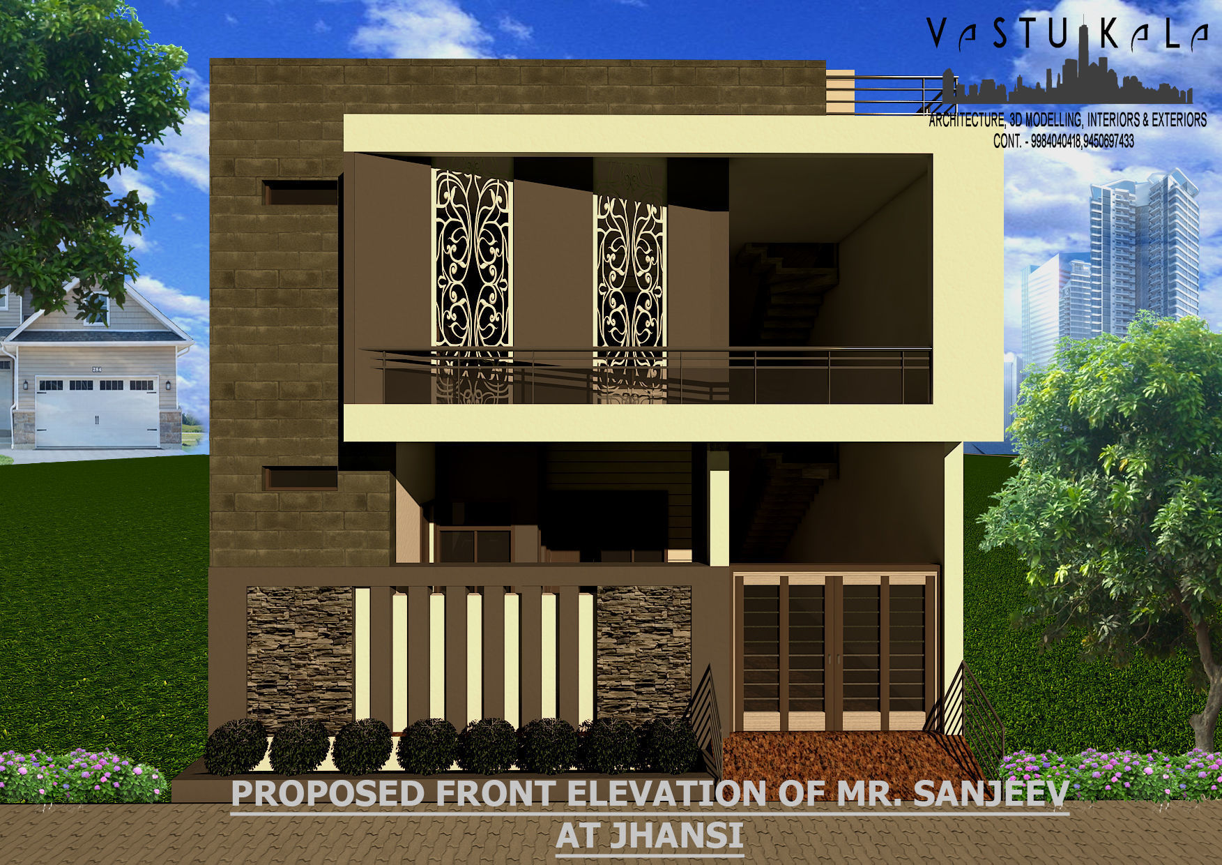 Home Front Elevation 3D model | CGTrader