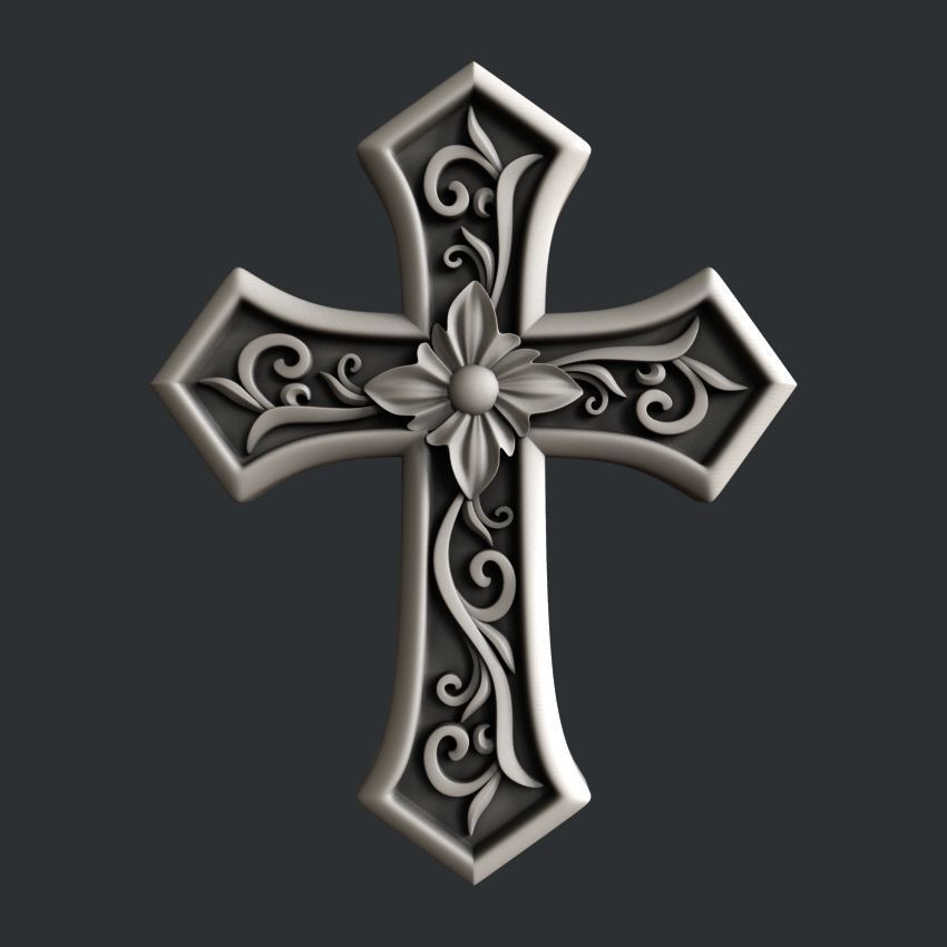 3d STL models for CNC router set 7 cross 3D model | CGTrader