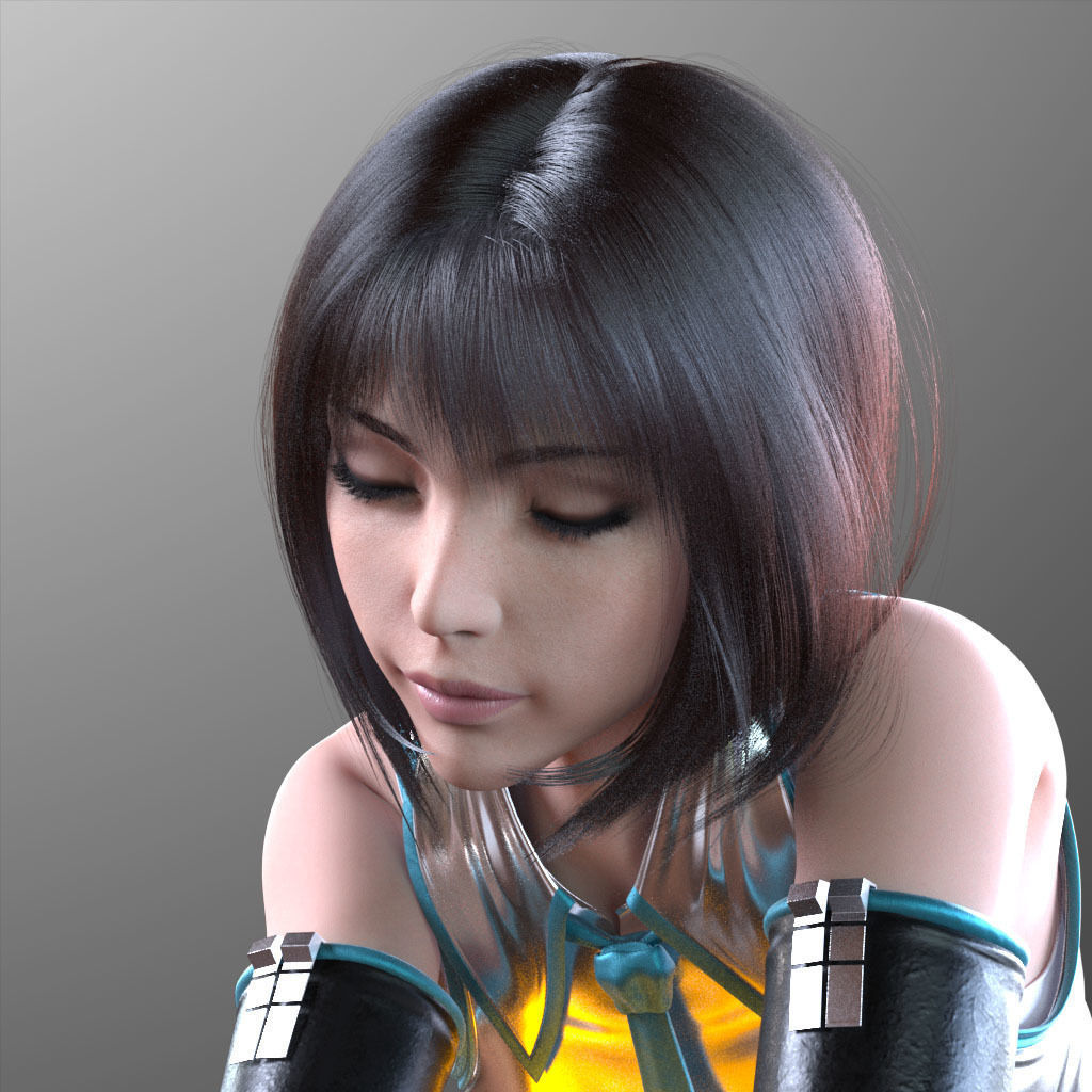 Sayuri Kouzuki V1 for Maya 3D model rigged | CGTrader