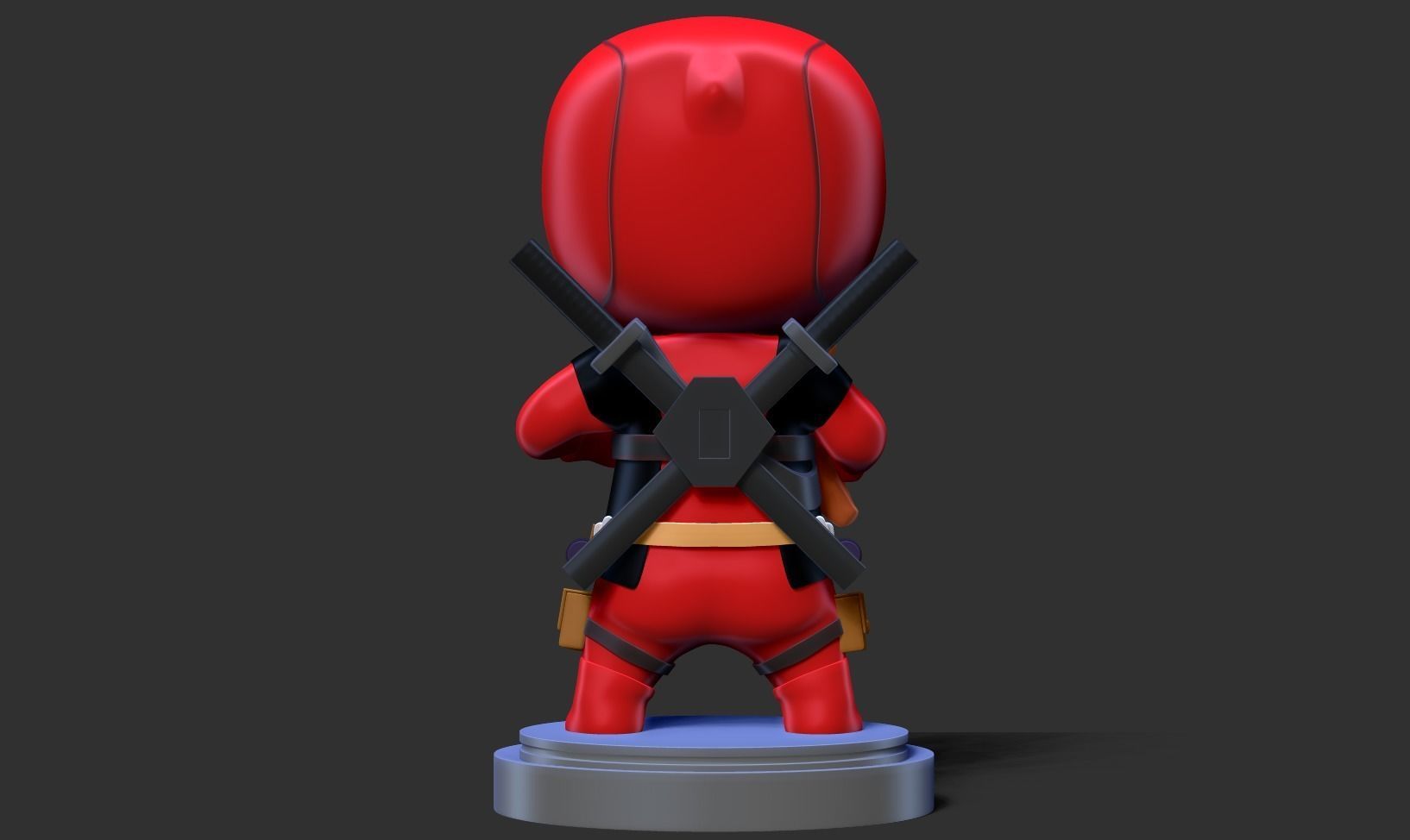 Deadpool Chibi 3D model 3D printable | CGTrader