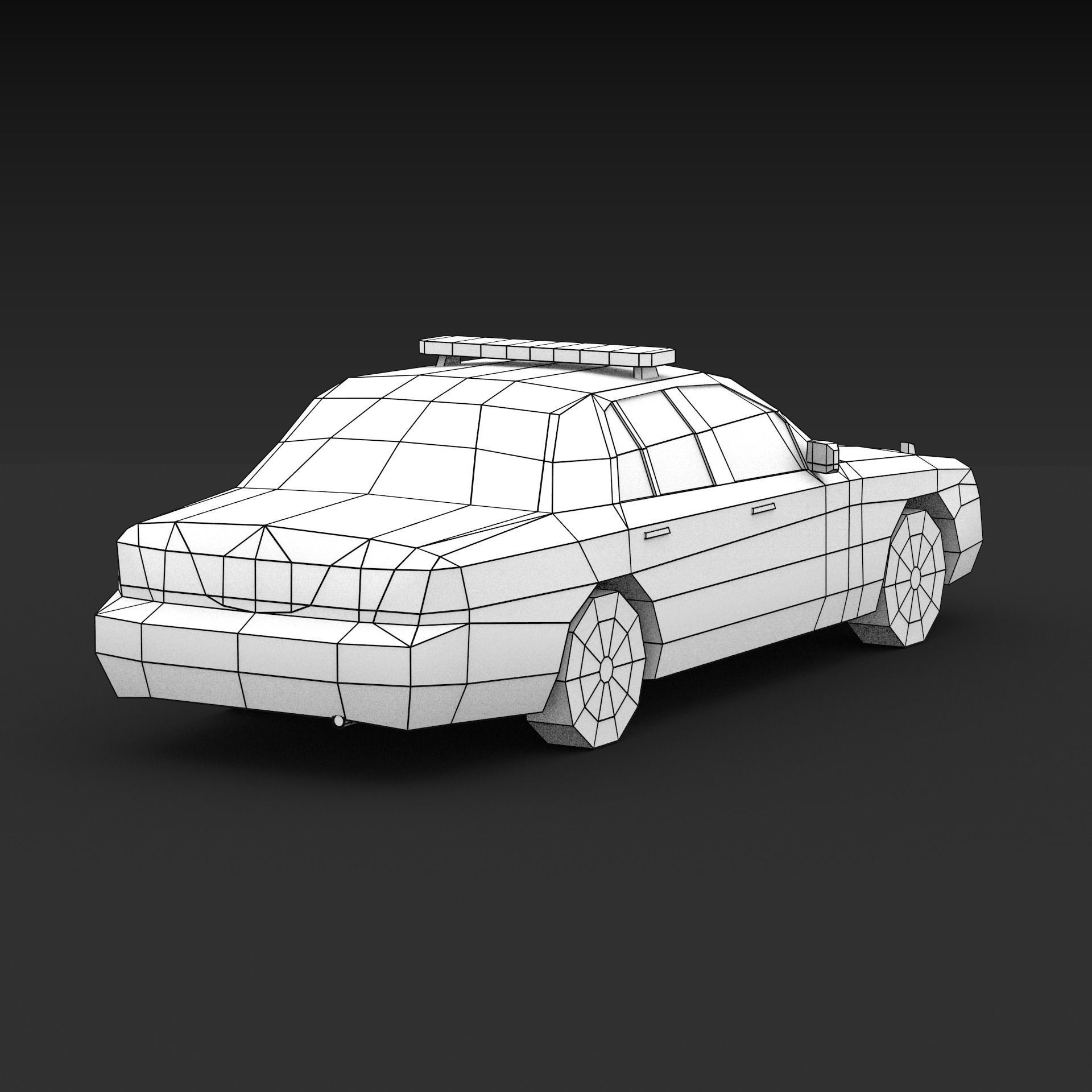 POLICE CAR free VR / AR / low-poly 3D model | CGTrader
