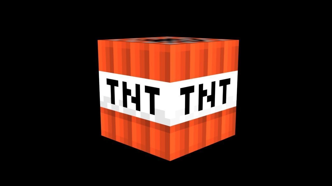 Minecraft TNT 3D Lowpoly model Vray Ready Game Ready VR AR Ready free ...